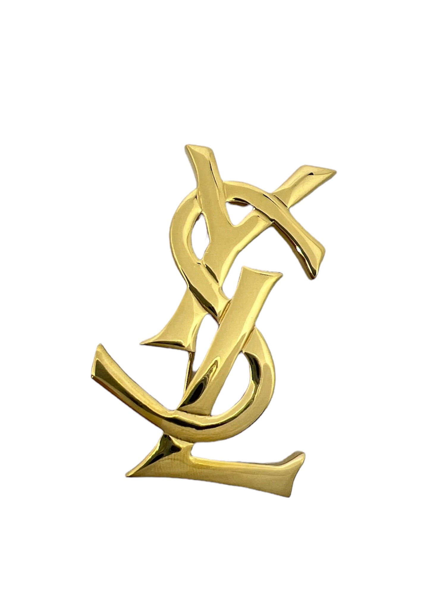 VINTAGE YSL LOGO BROOCH – The Vintage Store